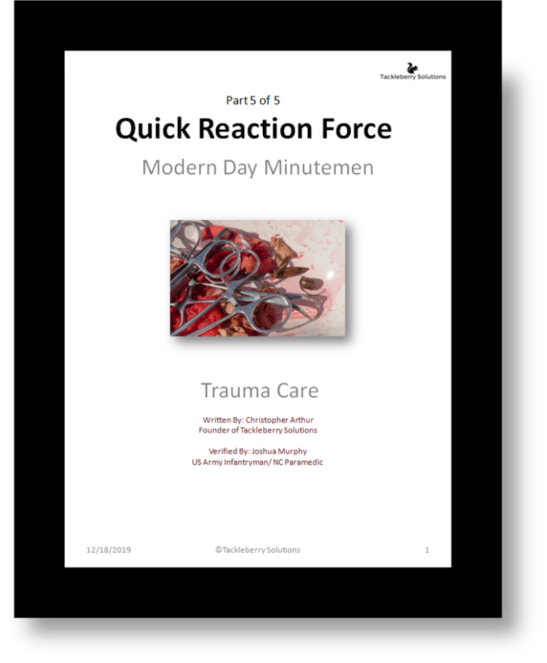 How to Lead a Quick Reaction Force - 5 book series