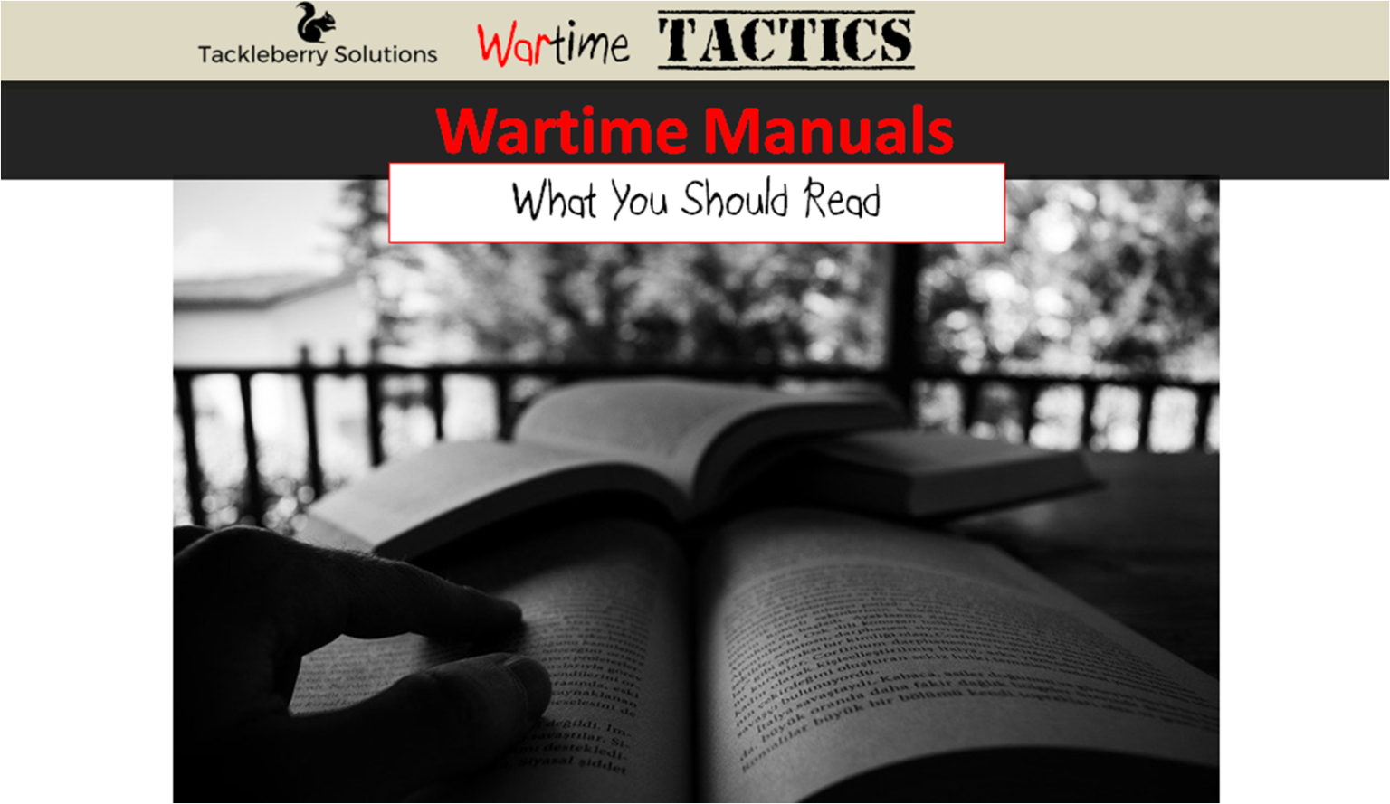 The Best Tactical Books You Should Be Reading - Tackleberry Solutions